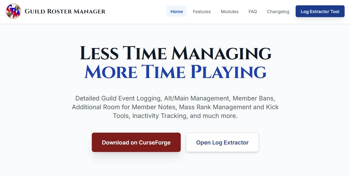 Changelog - GRM